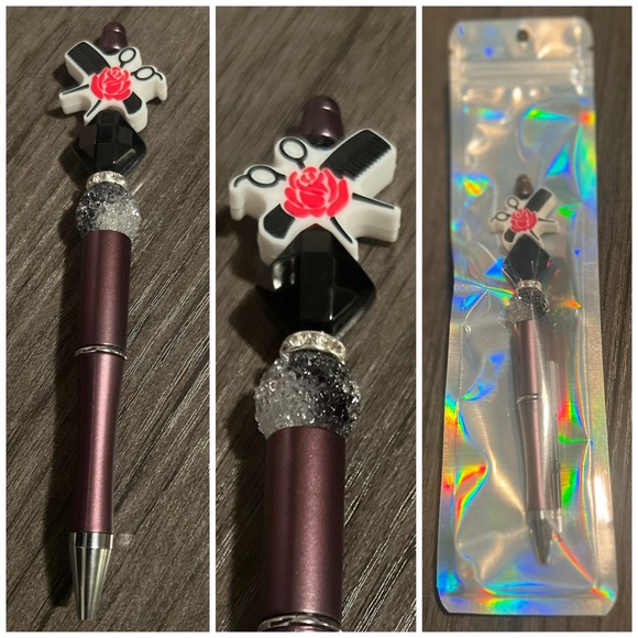 Handmade | Office | Hair Stylist Beaded Focal Pen | Poshmark
